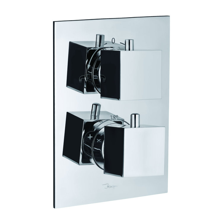 Jaquar Kubix F Double Exposed Thermostatic Shower Valve Uk